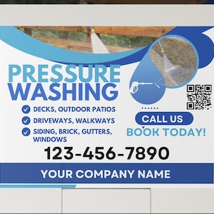 Pressure Washing Lawn Sign - Etsy