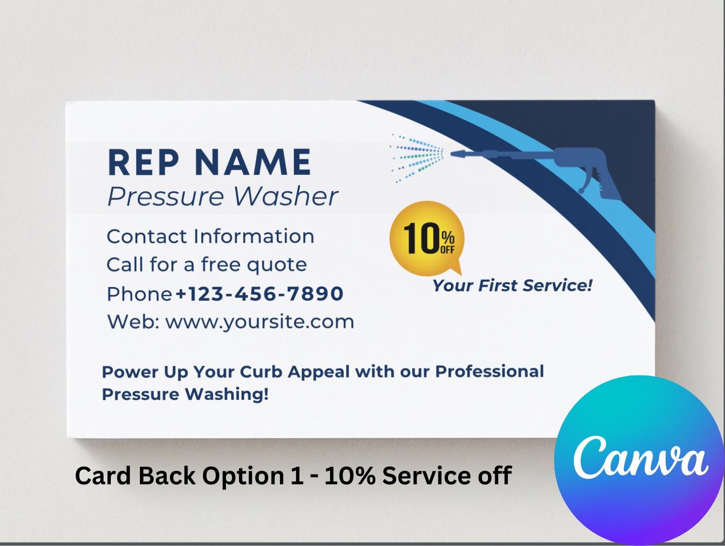 Pressure Washing Business Cards – Perfect for House & Commercial ...