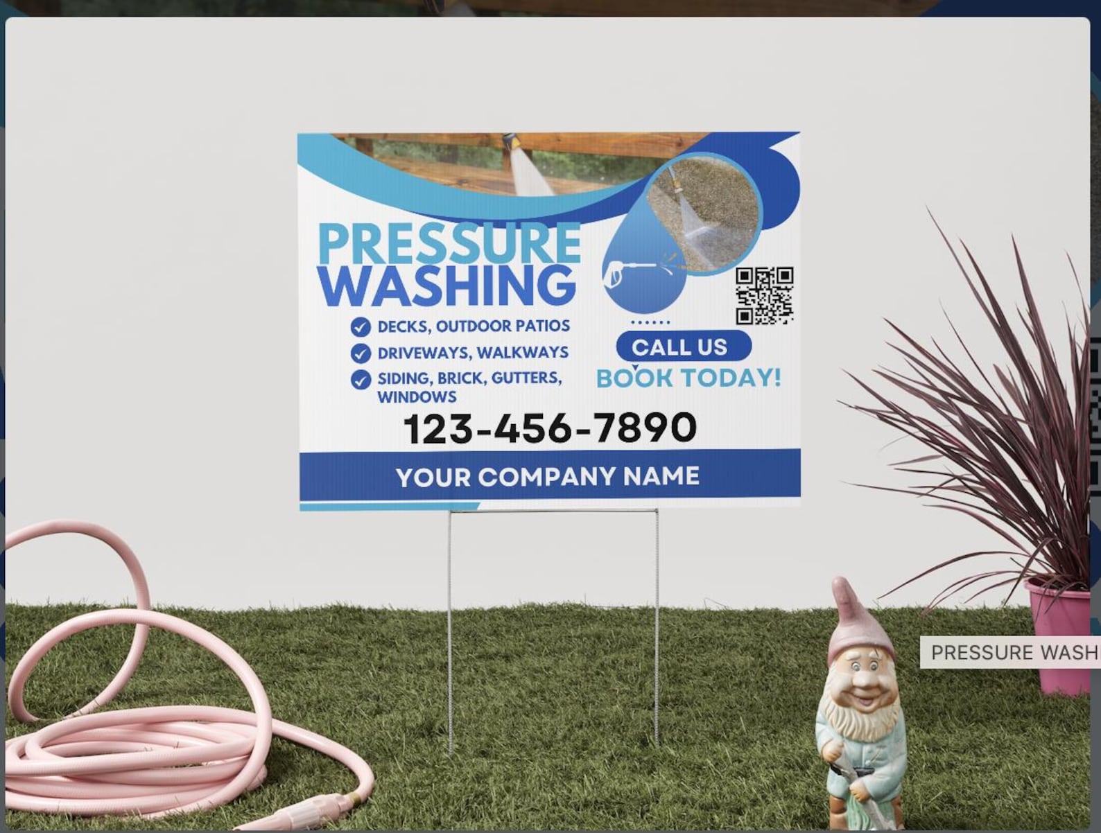 Pressure Washing Lawn Sign - Etsy