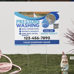 Pressure Washing Lawn Sign - Etsy
