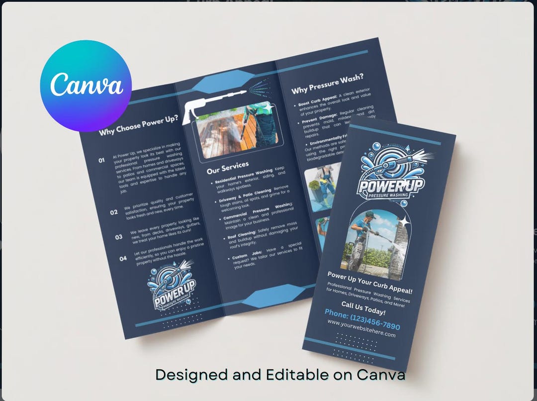Pressure Washer Brochure - Tri-fold - Etsy