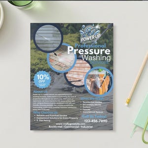Pressure Washing Flyer - Power up - Canvapro Template - Etsy