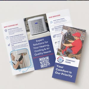 HVAC Business Brochure Template – Customizable, Print-ready Design - Etsy