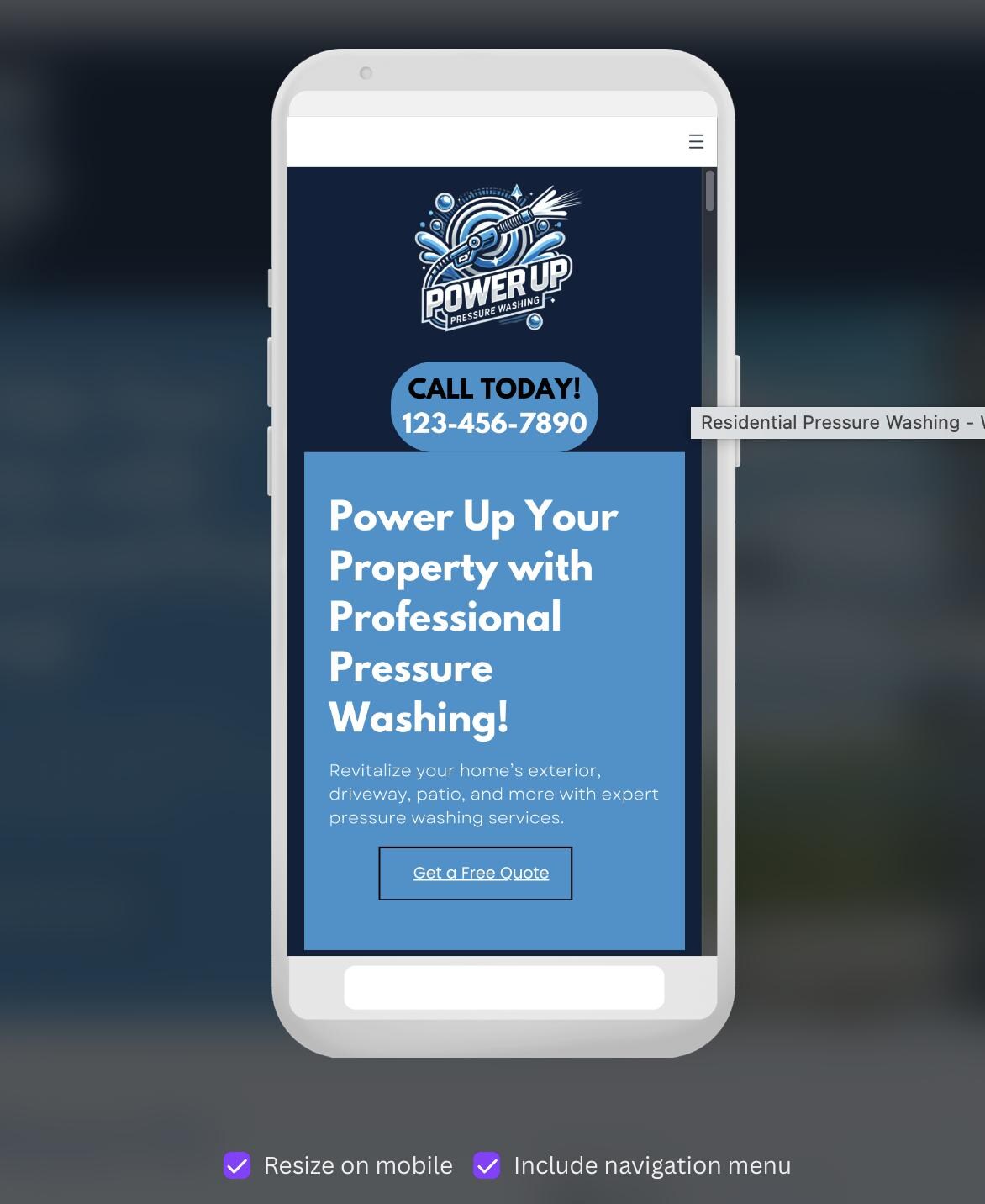 Pressure Washing Website Template (canva) - Etsy
