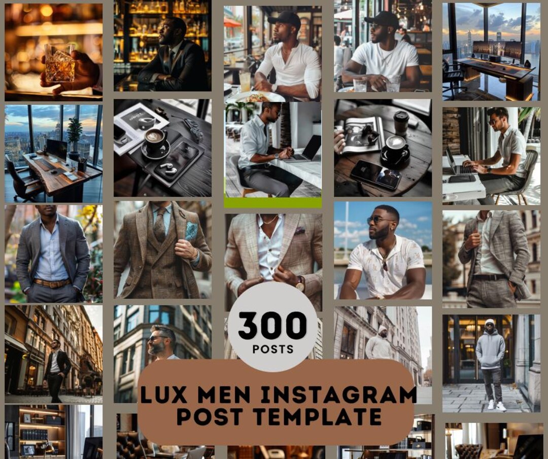 300 Luxury Men Instagram Post Templates | Stylish Social Media Designs ...
