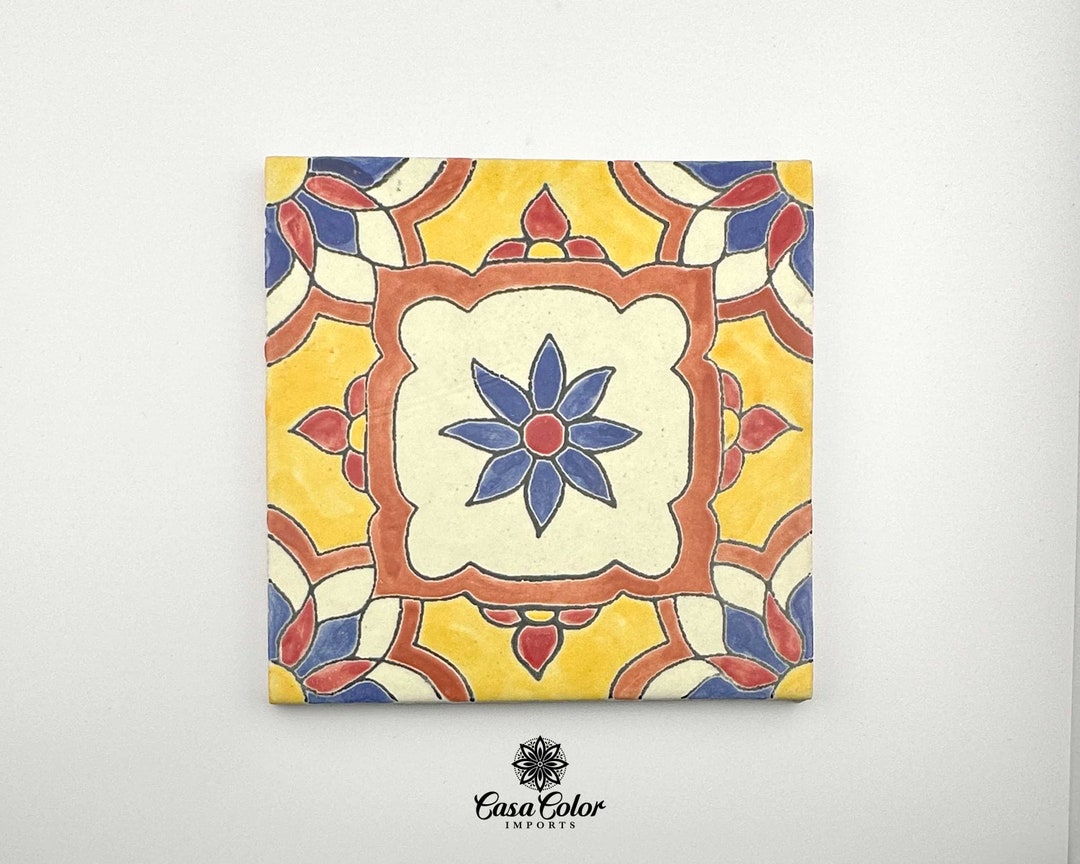 Handmade Tile: Flor Style, Matte Finish (6x6) - Etsy