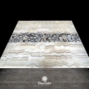 Luxury Handmade Onyx Backlit Translucent White Dining Table. Seats 8 ...