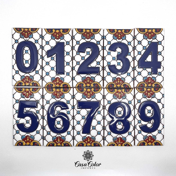Colonial House Numbers - Etsy