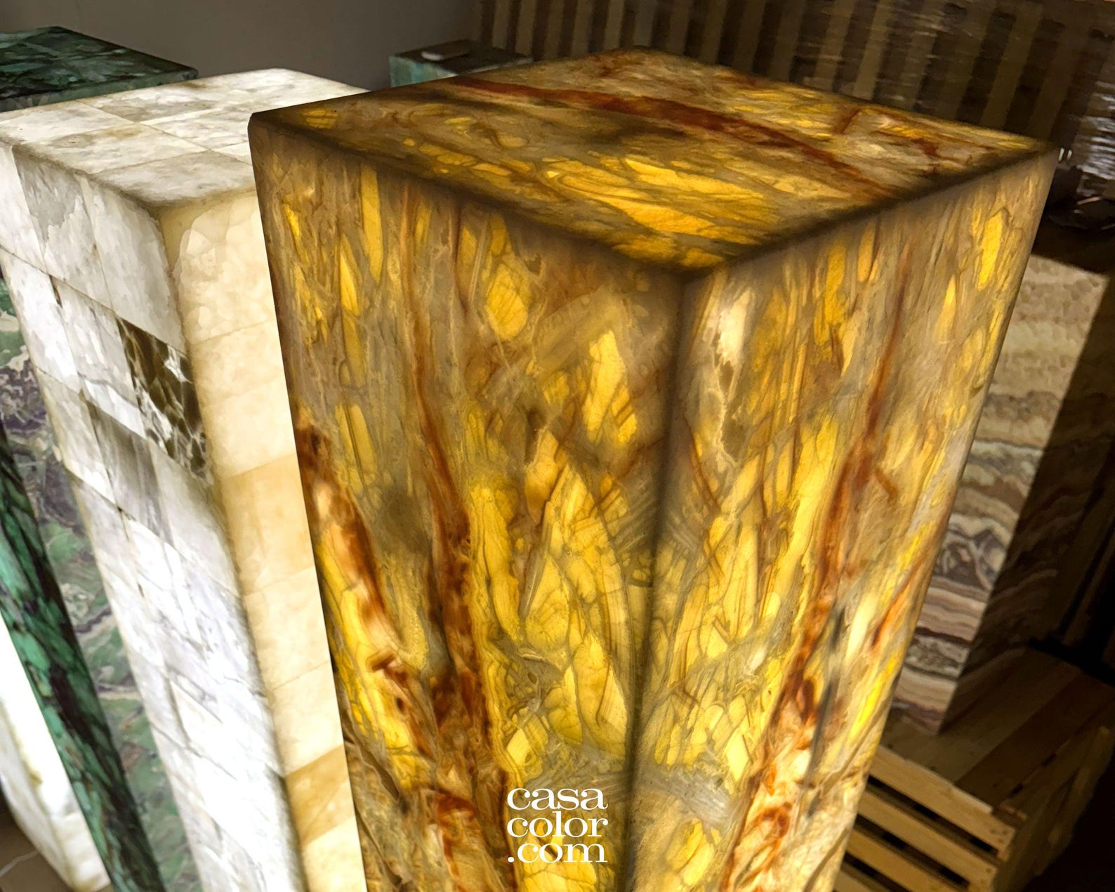 Super Tall Golden Onyx Tower 63" - Etsy