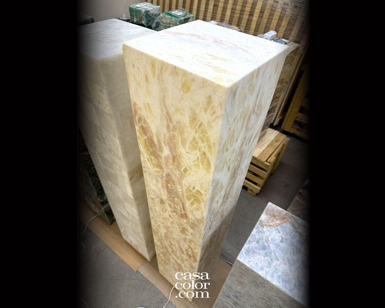 Super Tall Golden Onyx Tower 63" - Etsy