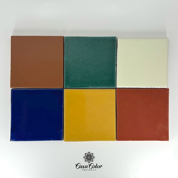Mexican Solid Talavera Tiles - Etsy