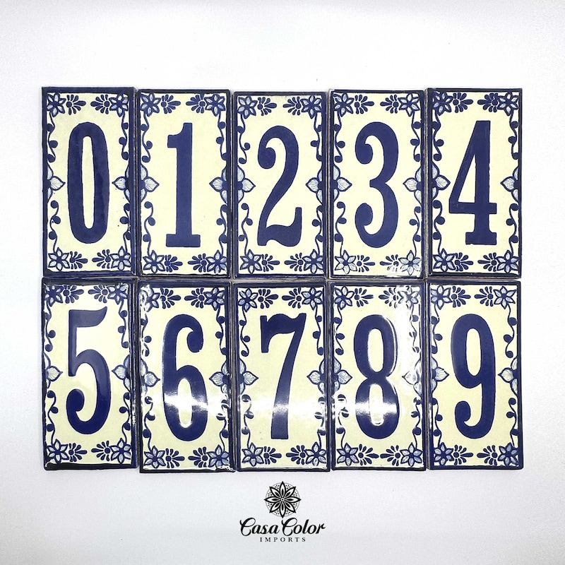 Colonial House Numbers - Etsy
