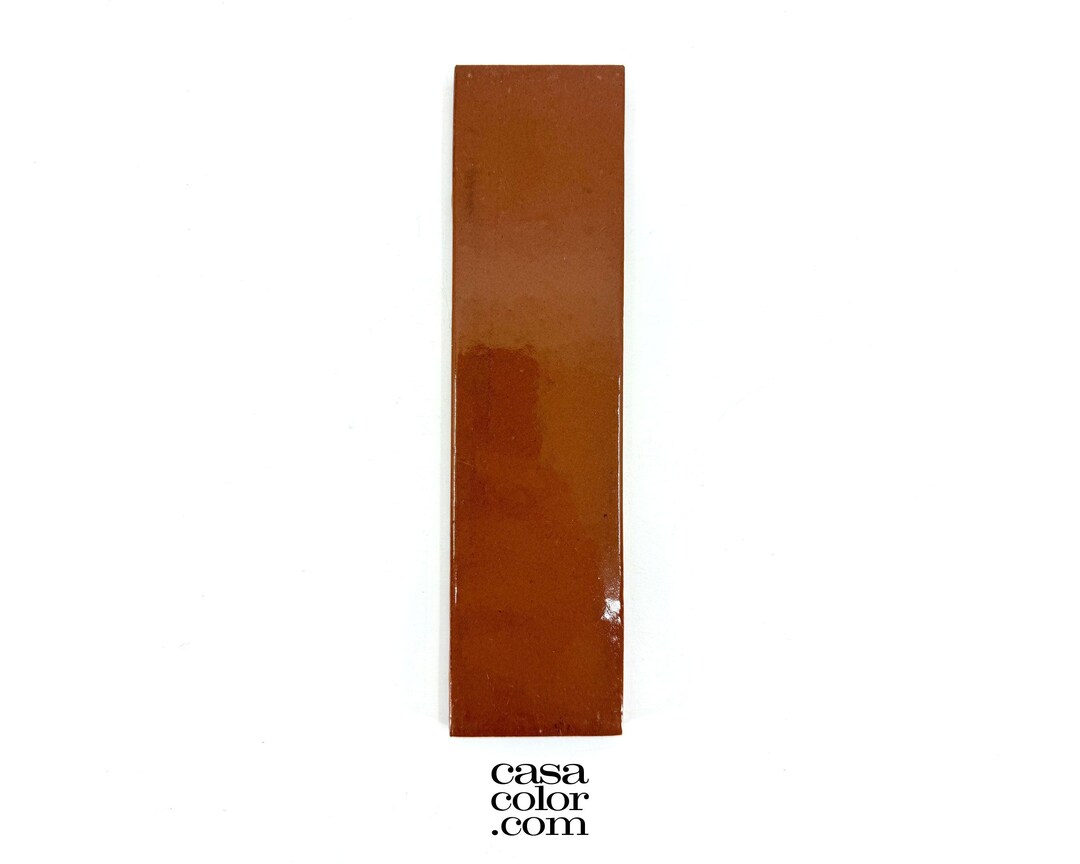 Super Glossy Rectangular Maroon Ceramic Tile 8x2, Home Decor, Outdoor ...