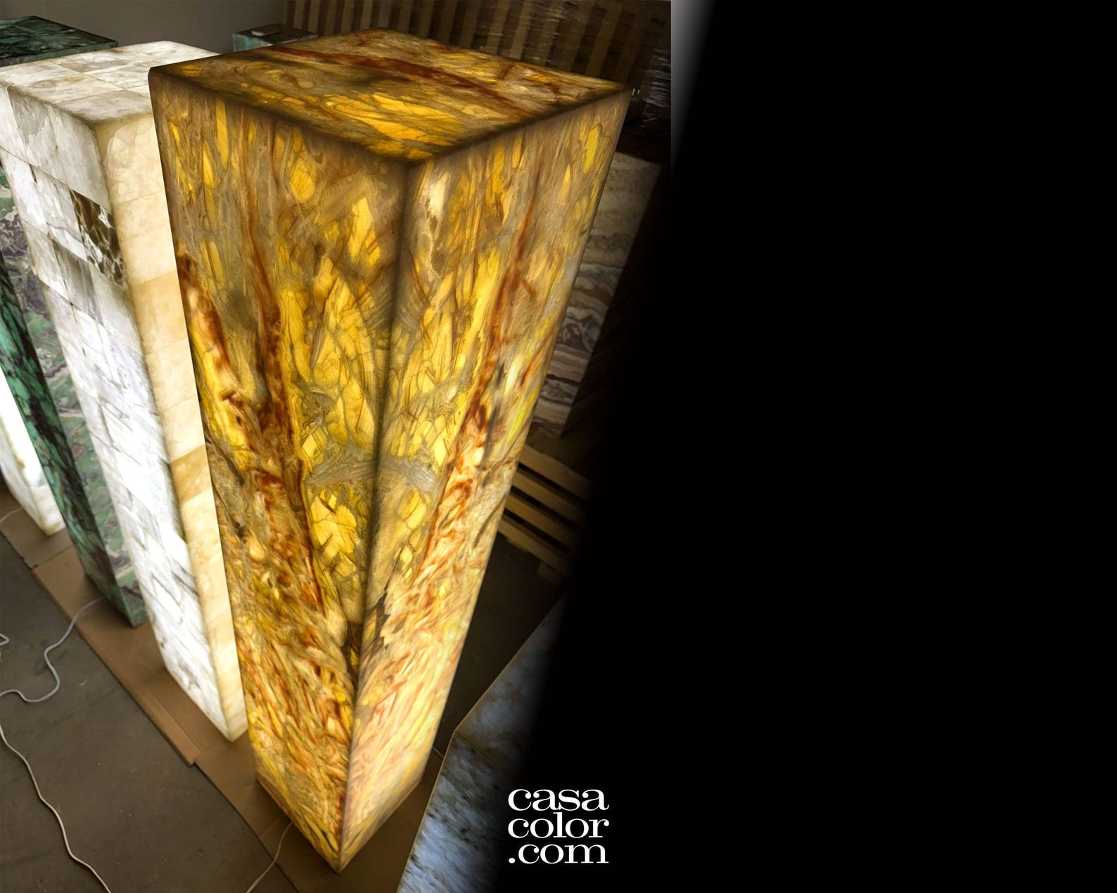 Super Tall Golden Onyx Tower 63" - Etsy