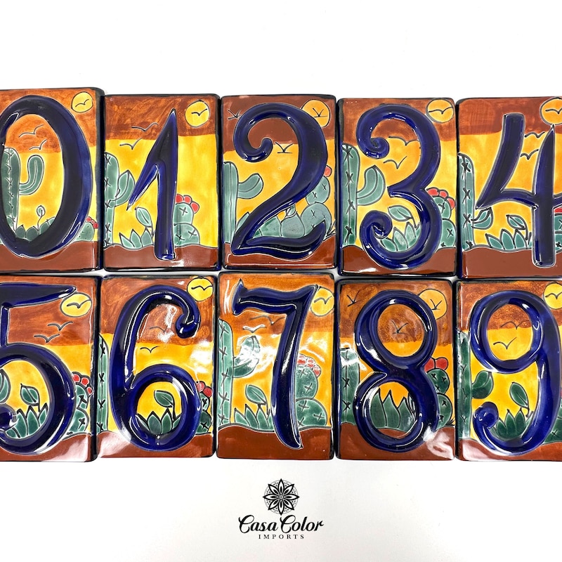 Colonial House Numbers - Etsy