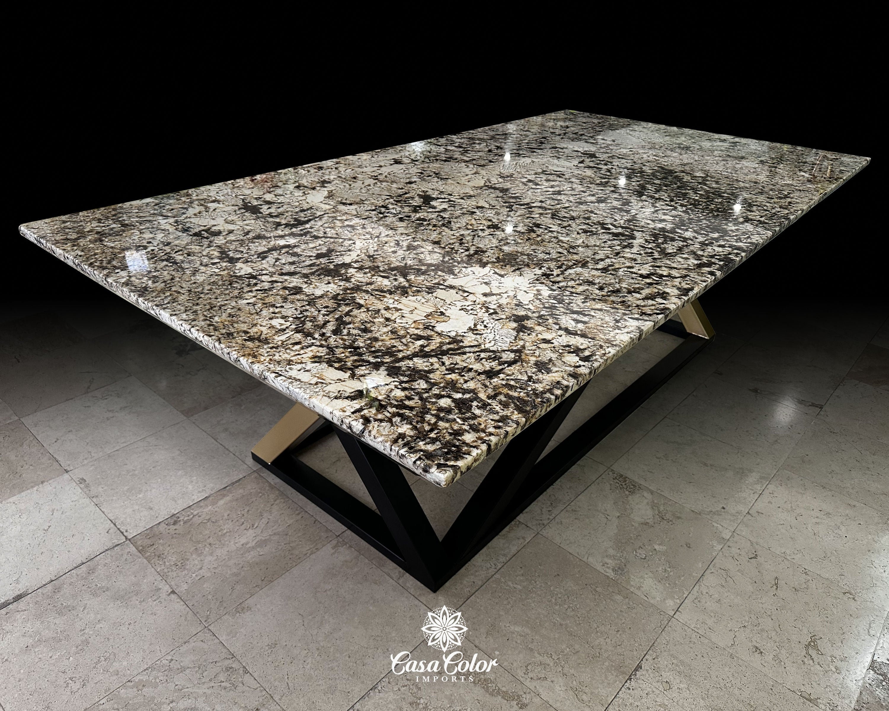 Exotic Brazilian Patagonia Quartzite Dining Table: Seats 14 - Etsy