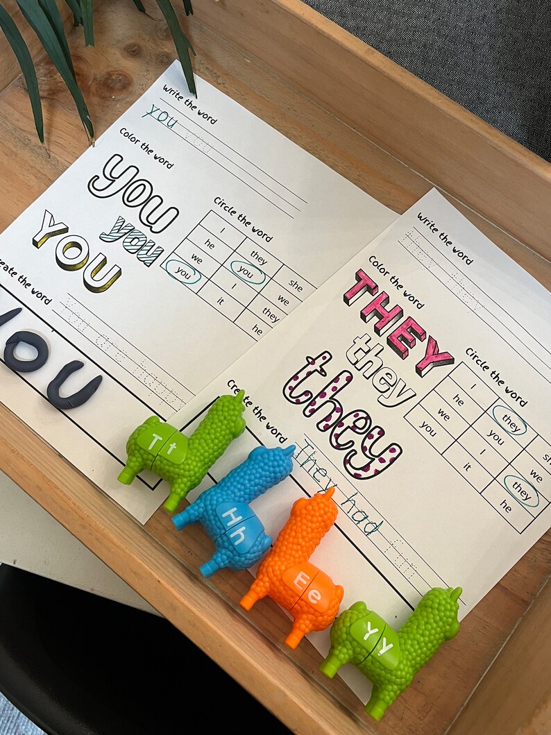 Pronouns Coloring Activity Sheets - Etsy