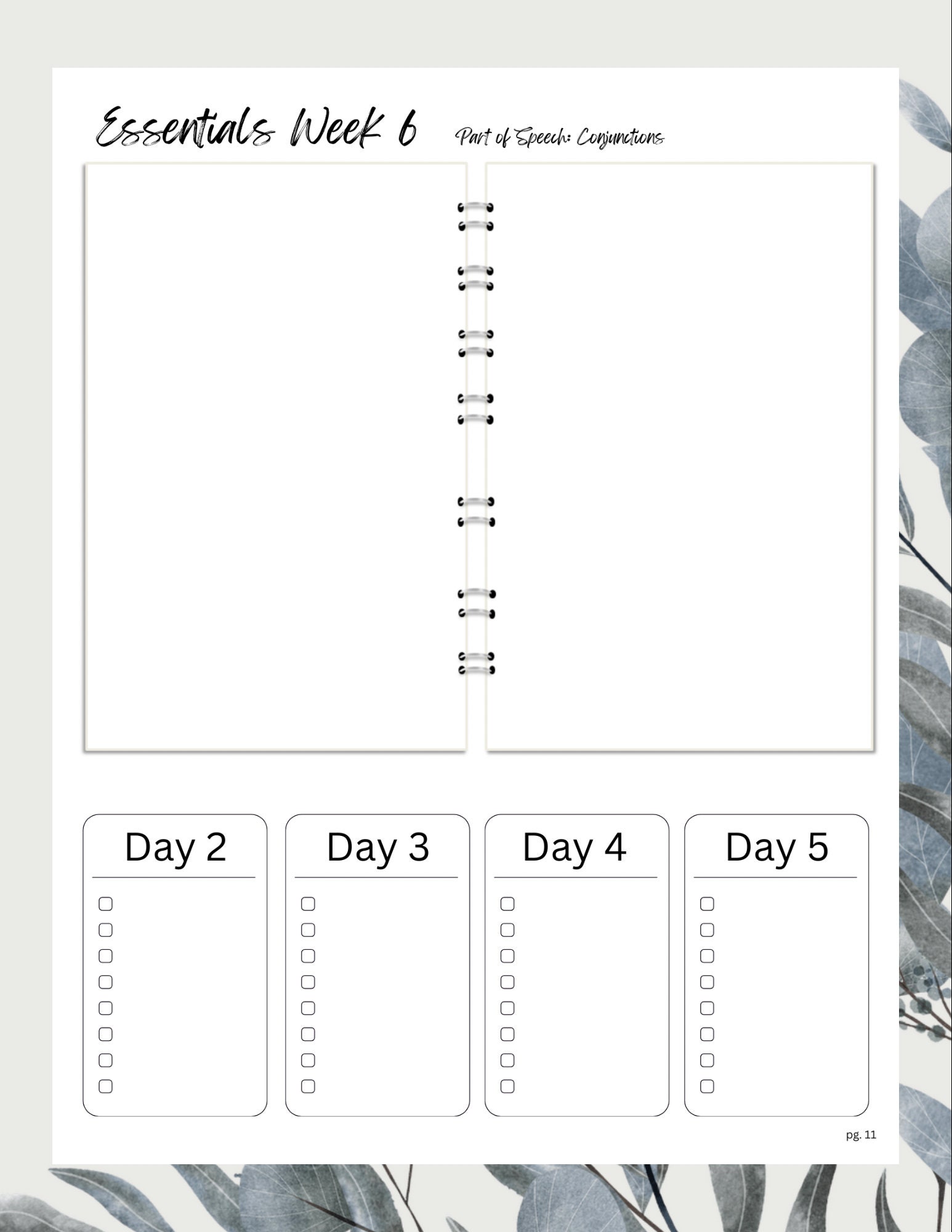 Weekly Planner Essentials Cycle 1 - Etsy