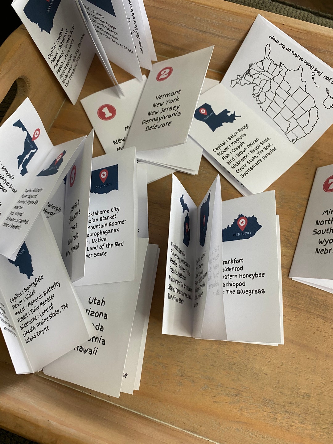 US States Mini Books - Etsy