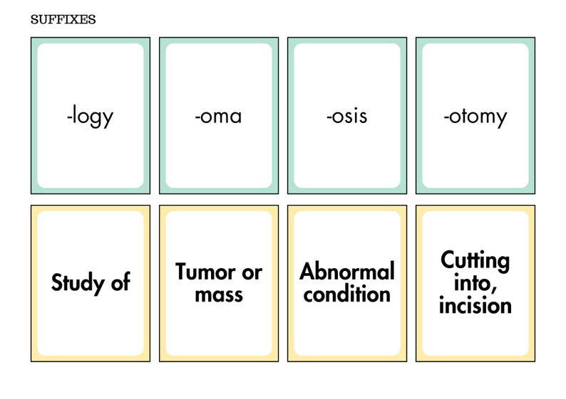 Medical Terminology Flashcards, Medical Terminology Prefixes, Suffixes ... Medical Terminology Flashcards, Medical Terminology Prefixes, Suffixes ...