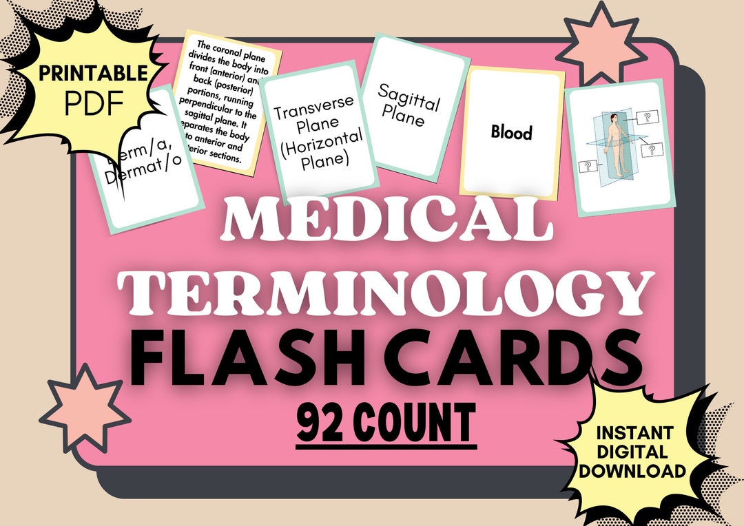 Medical Terminology Flashcards, Medical Terminology Prefixes, Suffixes ...