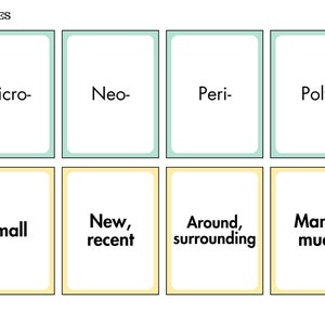 Medical Terminology Flashcards, Medical Terminology Prefixes, Suffixes ...