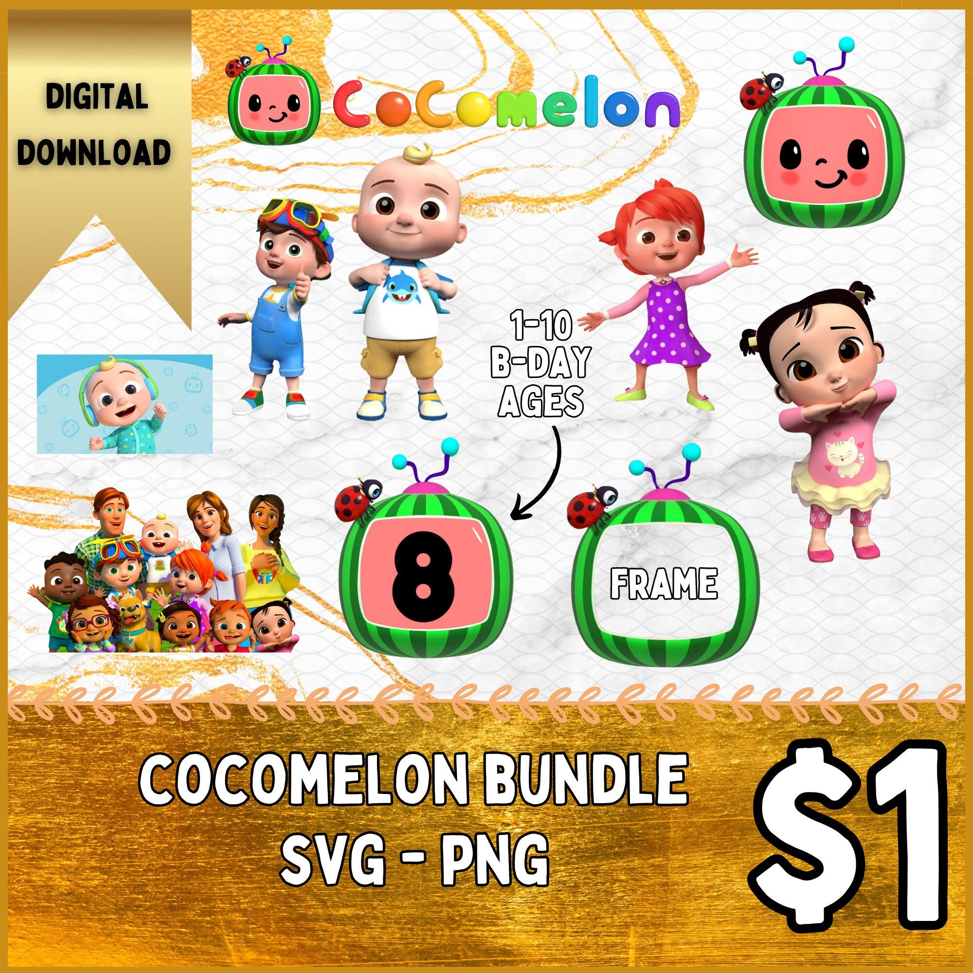 Cocomelon Png Bundle Cocomelon Png Cut File Cocomelon - Etsy New Zealand