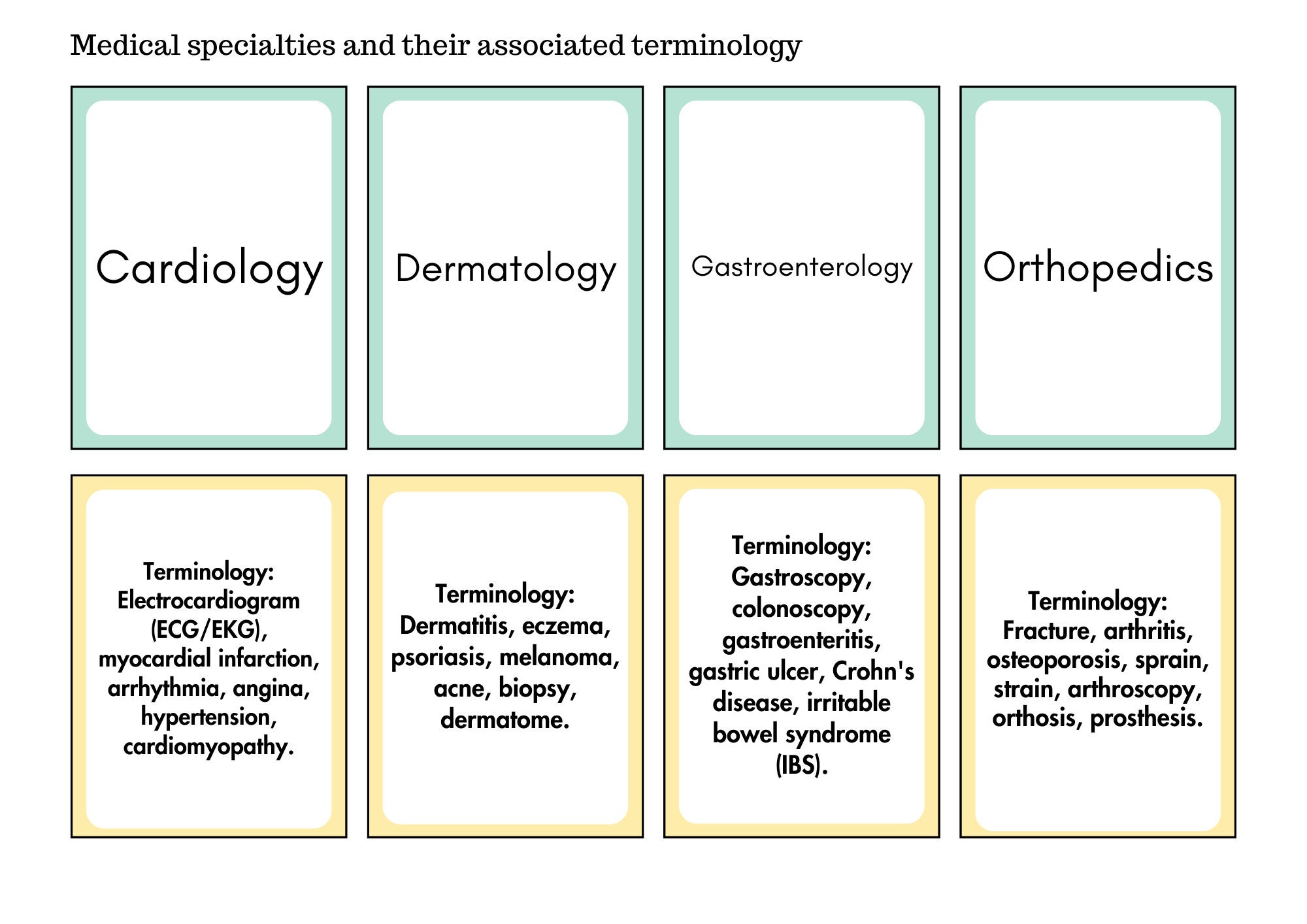 Medical Terminology Flashcards, Medical Terminology Prefixes, Suffixes ...