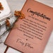 New Chapter Gift Personalized Leather Journal, Congratulations Gift ...