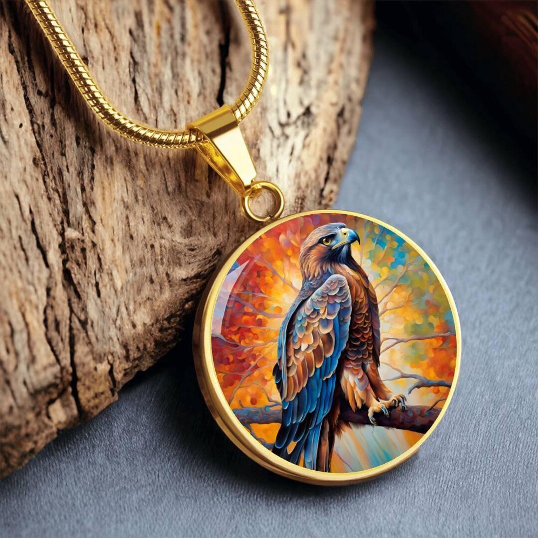 Hawk Necklace Personalized Necklace for Women, Spirit Animal Hawk Gift ...