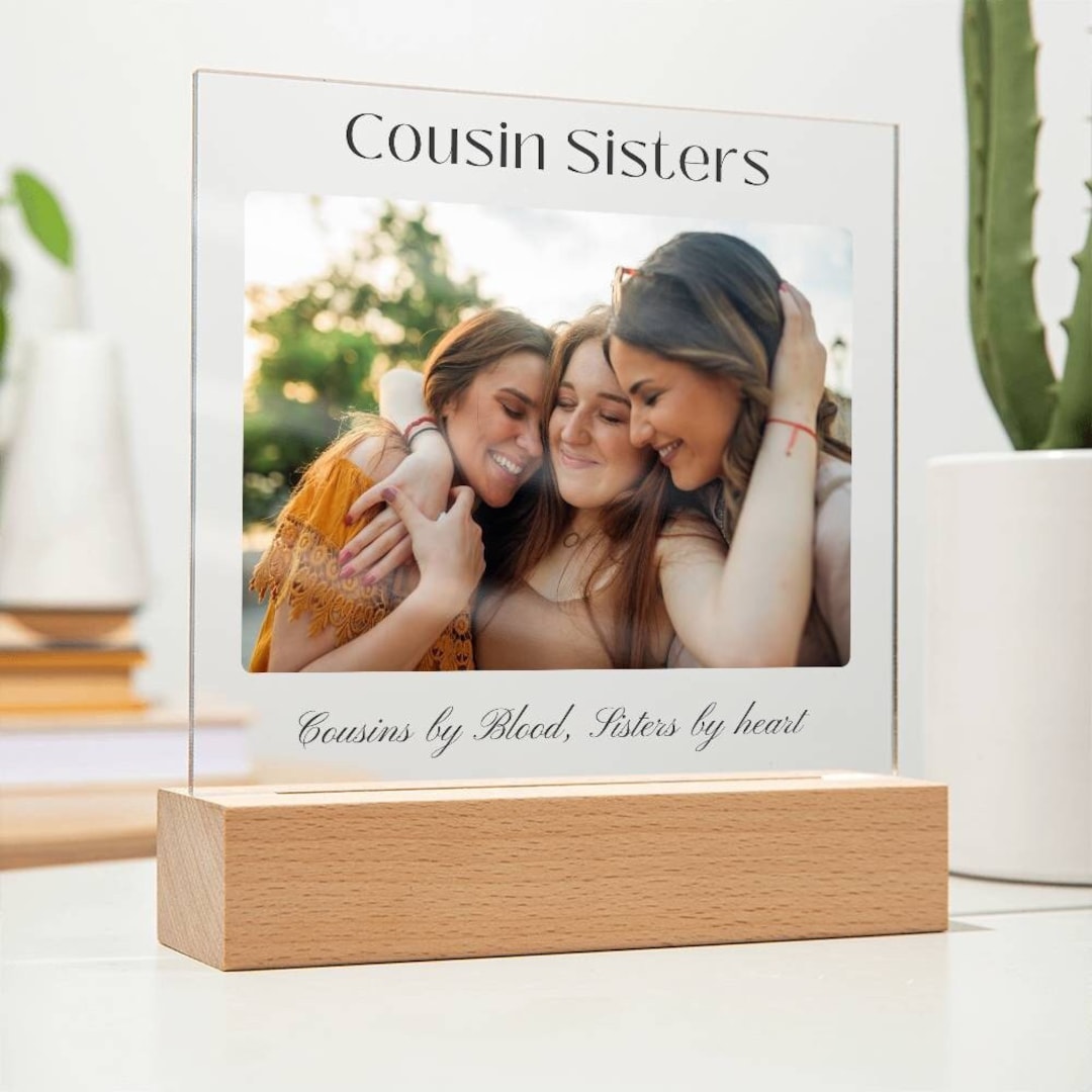 Personalized Gift for Cousin Acrylic Plaque, Cousin Birthday Gift ...