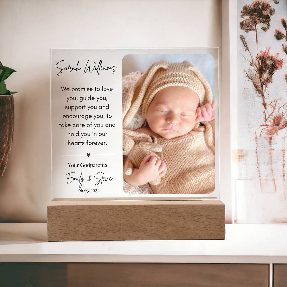 Custom Godchild Gift From Godparents Acrylic Plaque, Goddaughter ...