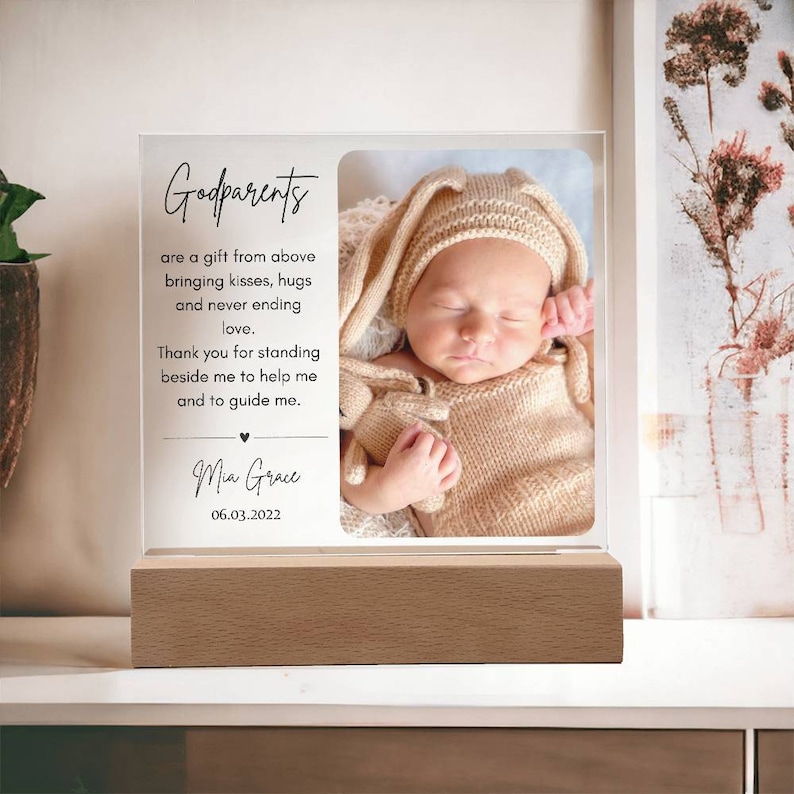 Personalized Godparent Gift From Godchild Acrylic Plaque Keepsake ...
