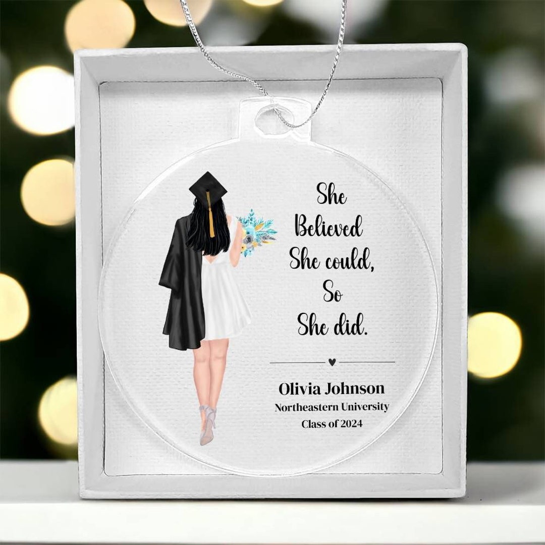 College Graduation Gift Christmas Ornament, Graduation Ornament ...