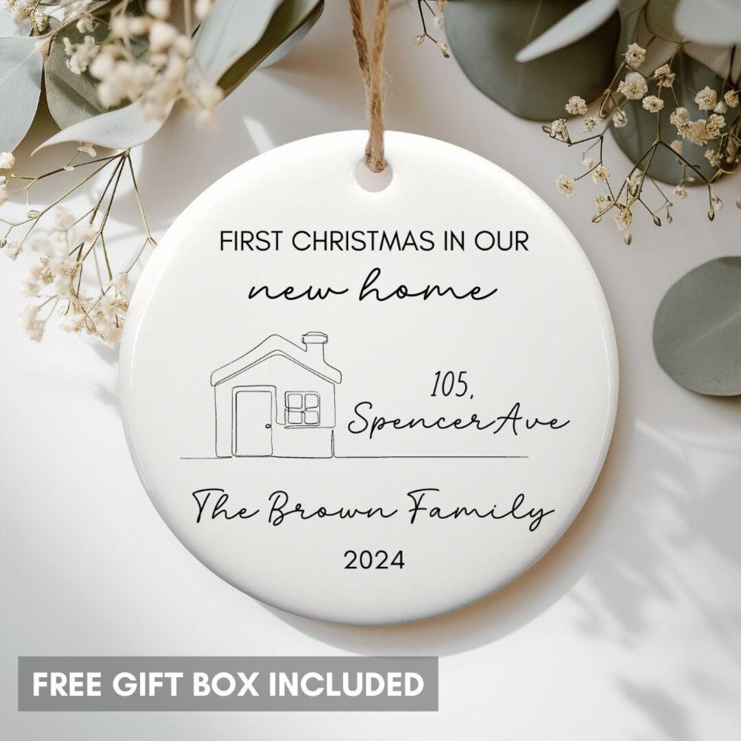 First Christmas in Our New Home Ornament, 2024 New House Ornament Gift ...