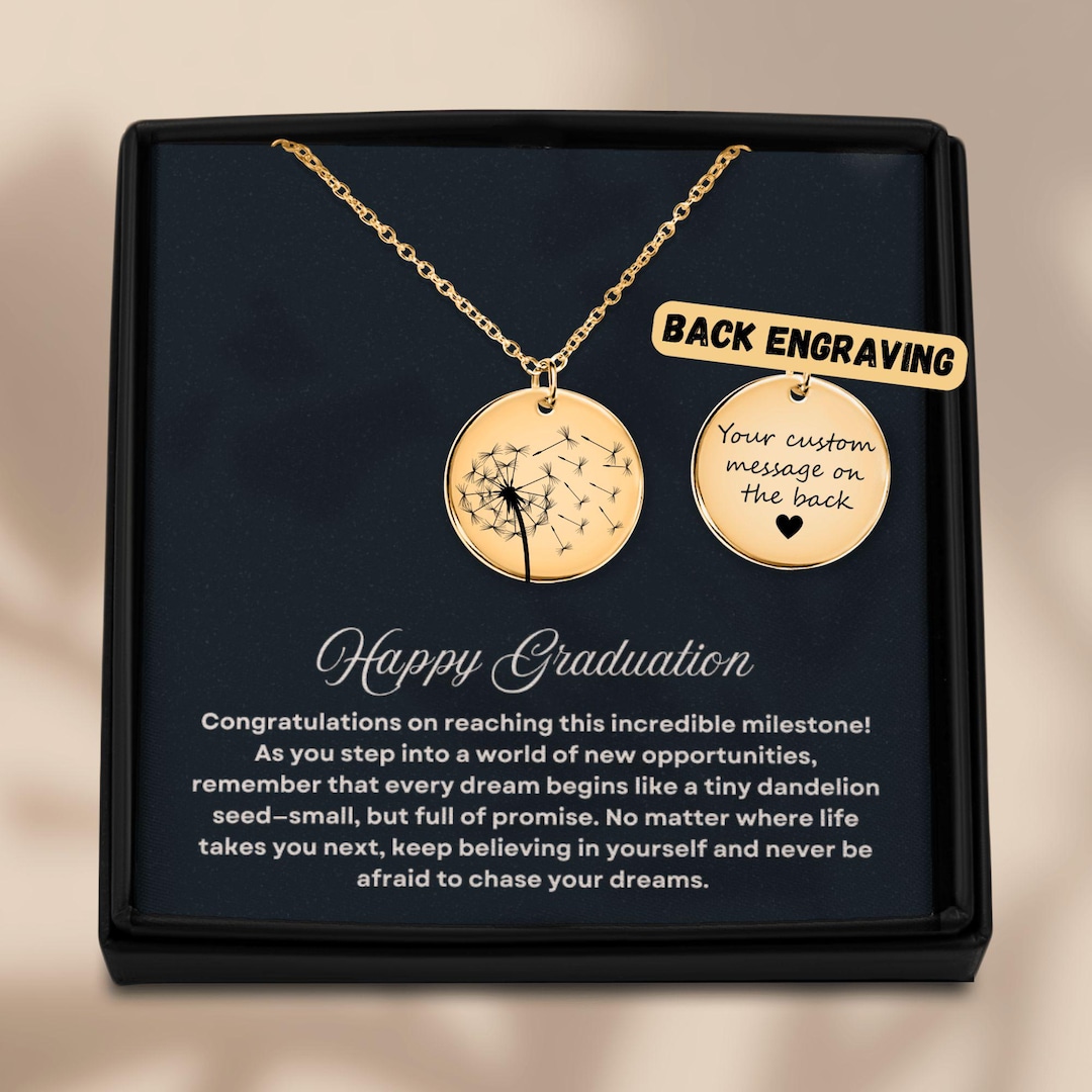 College Graduation Gift for Daughter, Personalized Graduation Jewelry ...