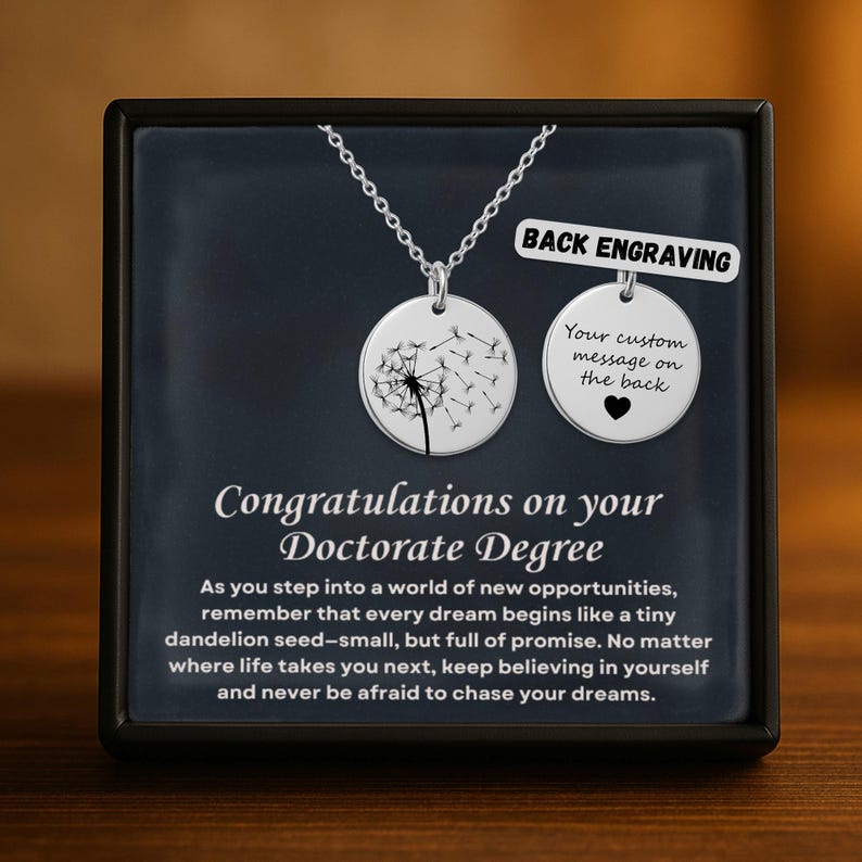 PHD Graduation Gift, Doctorate Graduation Jewelry Gift for Her ...