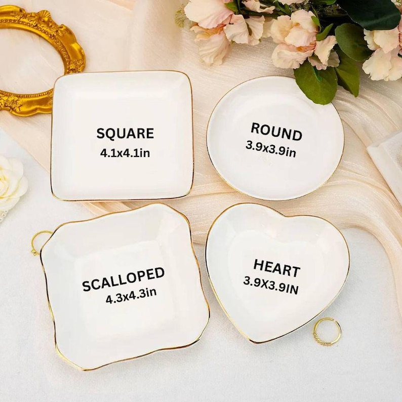 Personalized Ceramic Ring Dish: Wedding Engagement Gift - Etsy UK