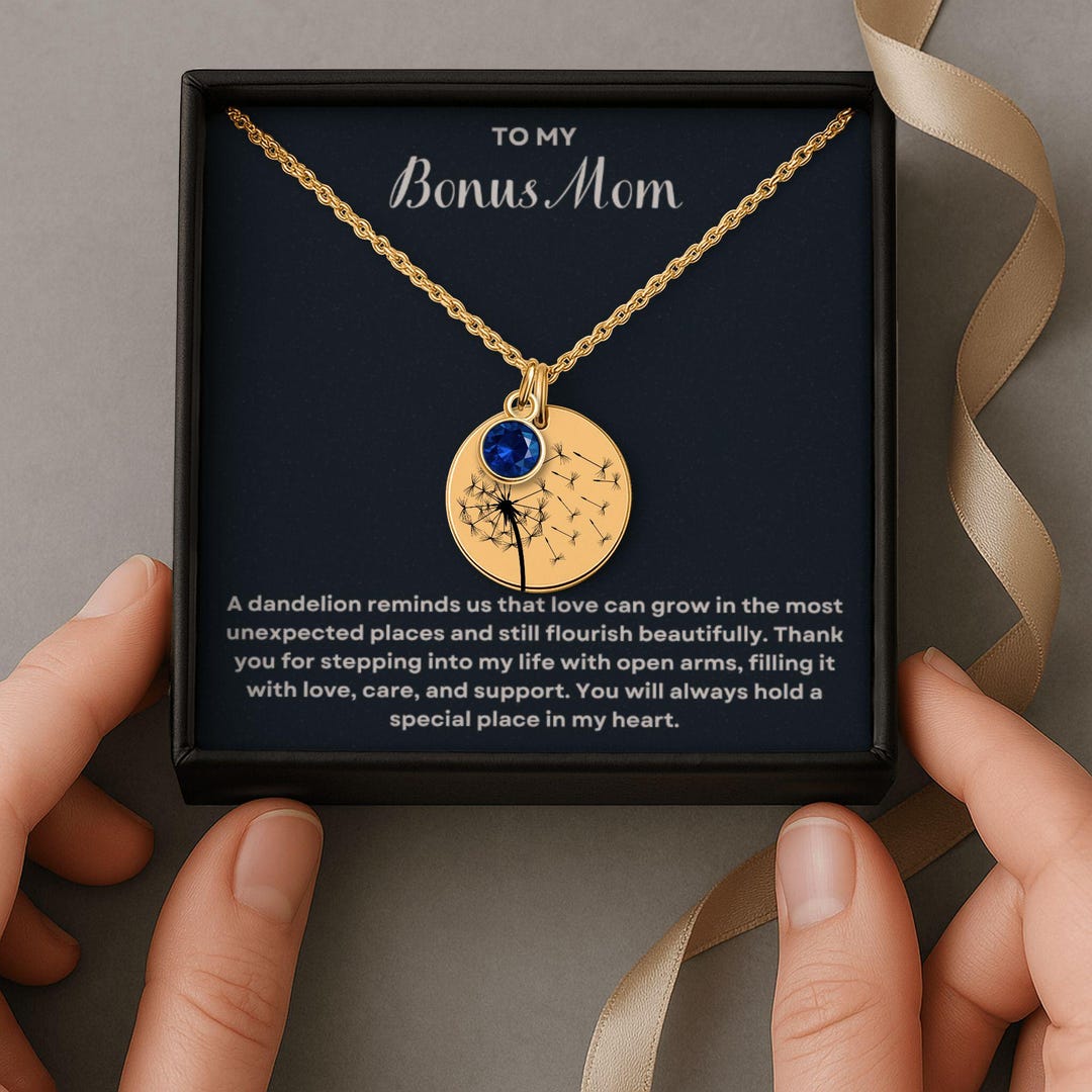 Bonus Mom Gift From Daughter, Stepmother Necklace, Gift for Step Mom ...