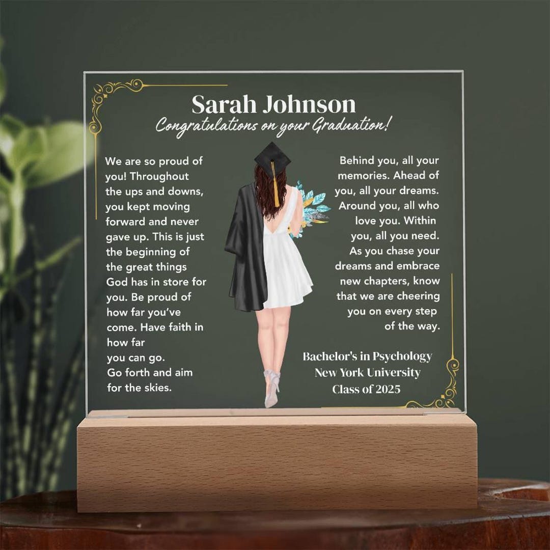 College Graduation Gifts for Her, Personalized Graduation Gift for ...