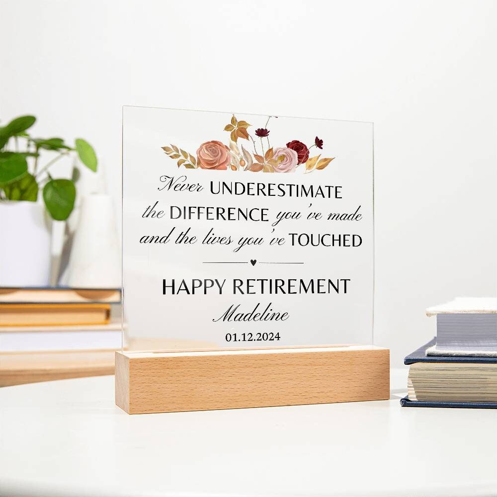 Retirement Gifts for Women Coworker, Custom Retirement Momento ...
