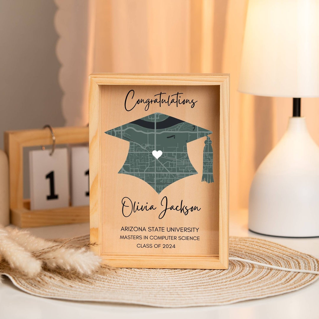 Personalized College Graduation Gifts, Custom University Campus Map ...