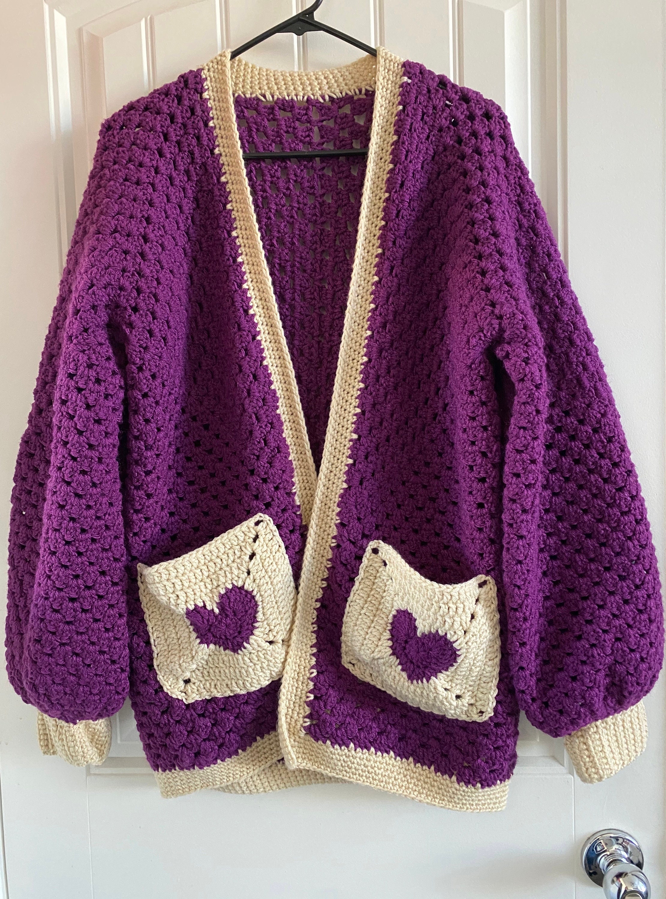 Handmade Crochet Cardigan - Etsy
