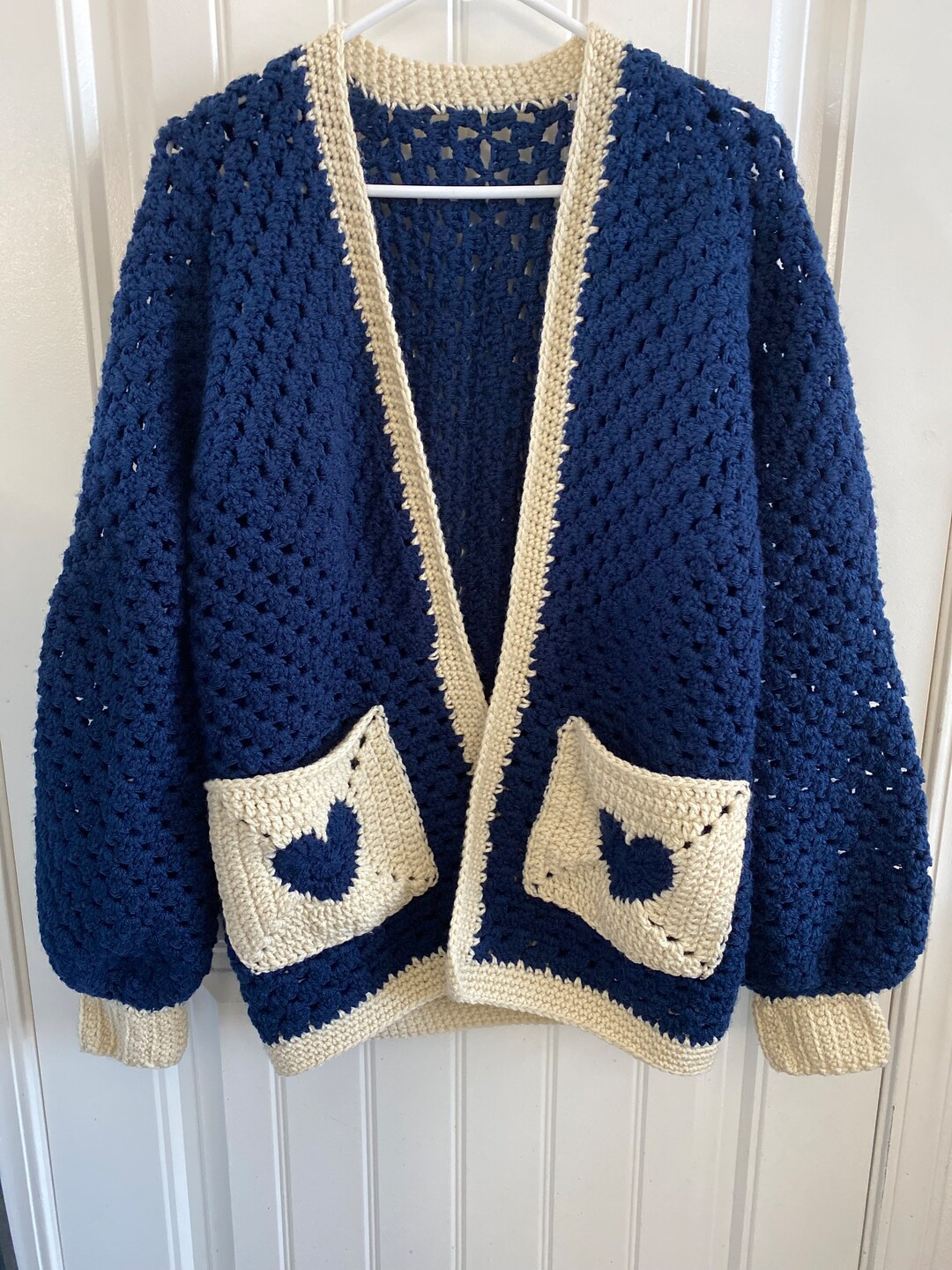 Handmade Crochet Cardigan - Etsy