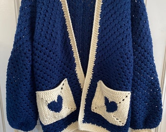 Custom Crochet Cardigan - Handmade Sweater - Etsy