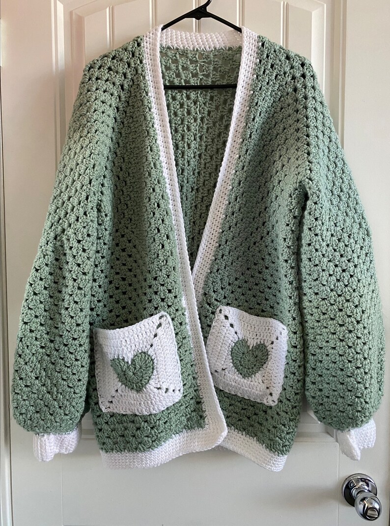 Handmade Crochet Cardigan - Etsy