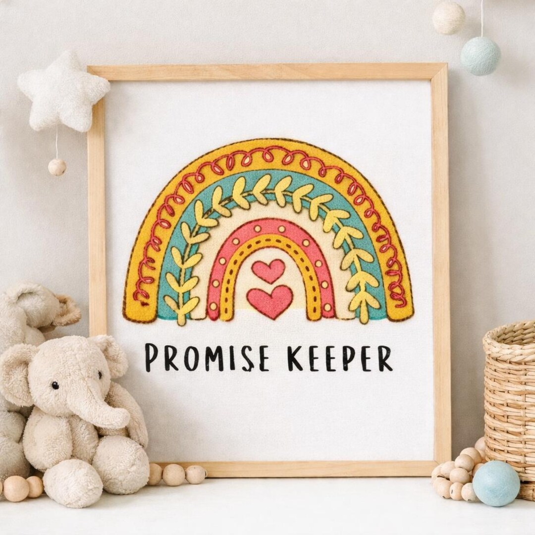 Christian Embroidery Pattern Bundle – Nursery Decor, Rainbow Cross (PDF ...