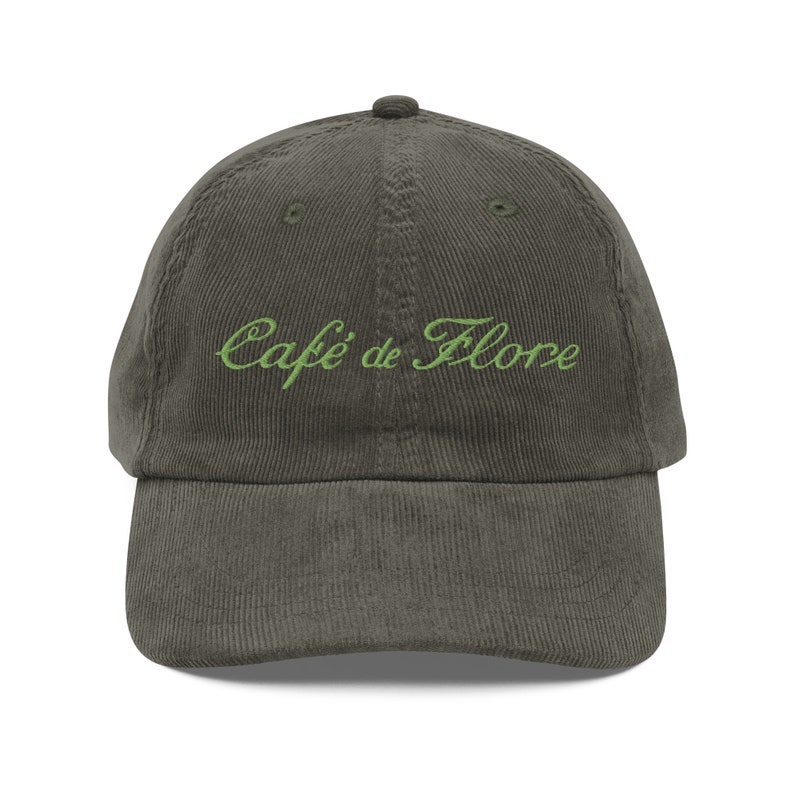 Café De Flore Vintage Corduroy Cap - Etsy