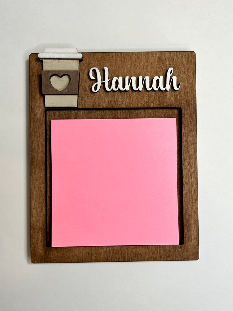 Buy Sticky Note Pad SVG File Laser Cut File Personalized Sticky Note ...