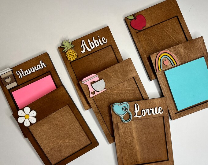 Sticky Note Pad SVG File - Laser Cut File Personalized Sticky Note Pad ...